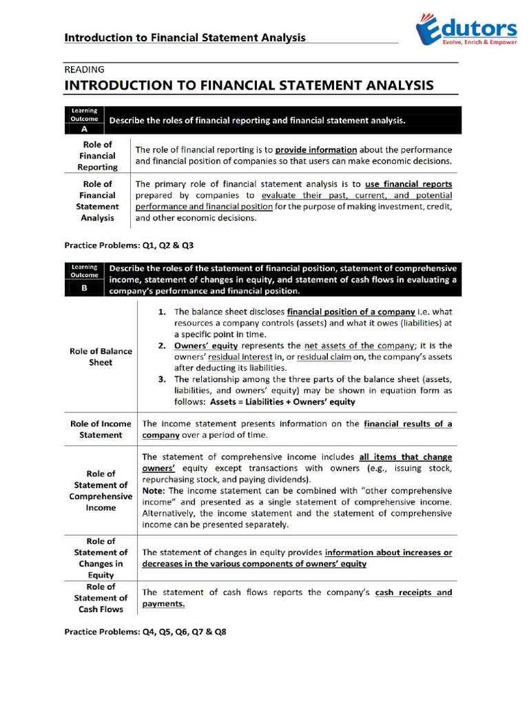 Financial Statements Analysis | PDF
