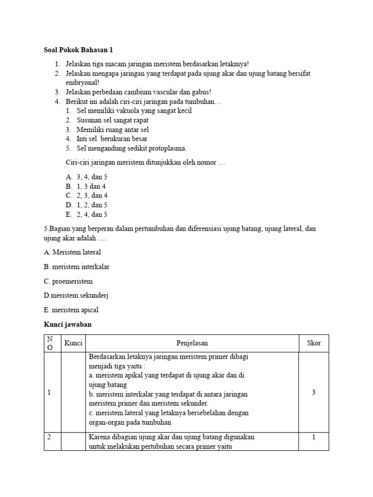 Soal Modul | PDF | Griya & Taman | Kesehatan Holistik