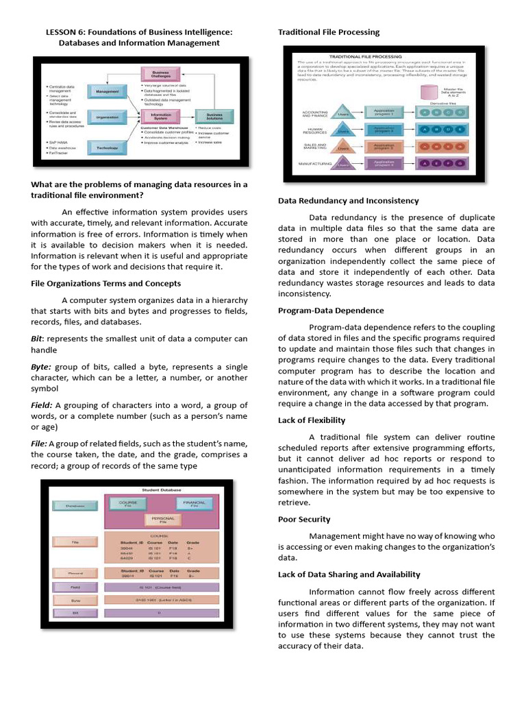 Mis Lesson 6 10 | PDF | Databases | Computer File