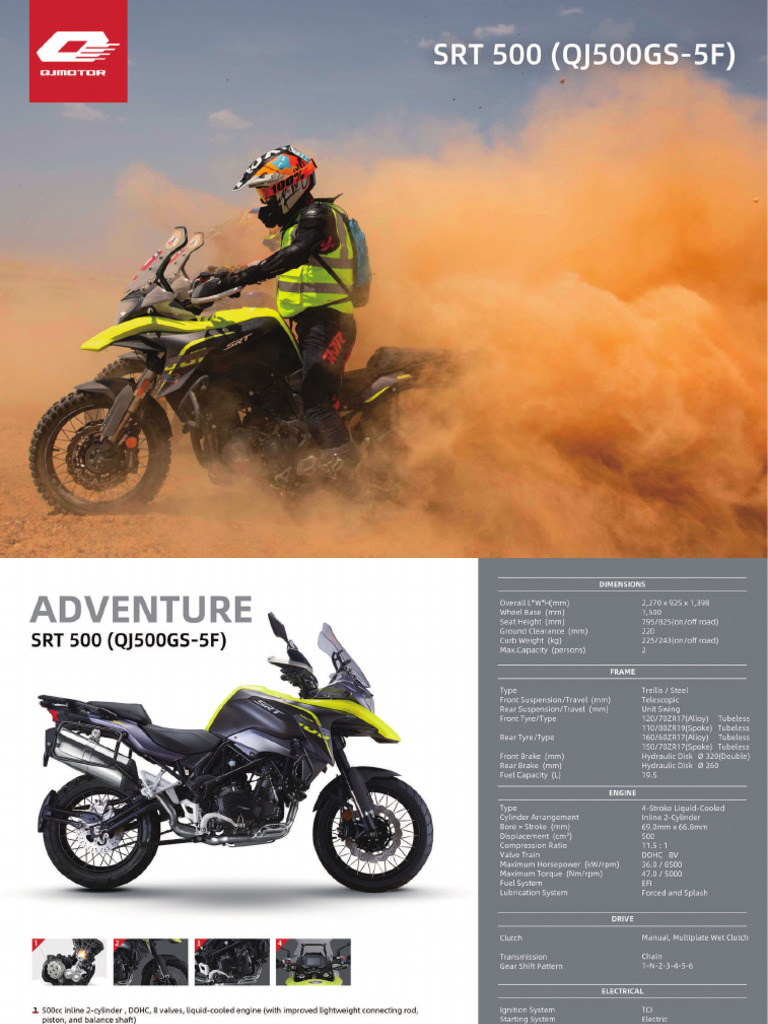 QJ Motor SRT 500 (QJ500GS-5F) | PDF