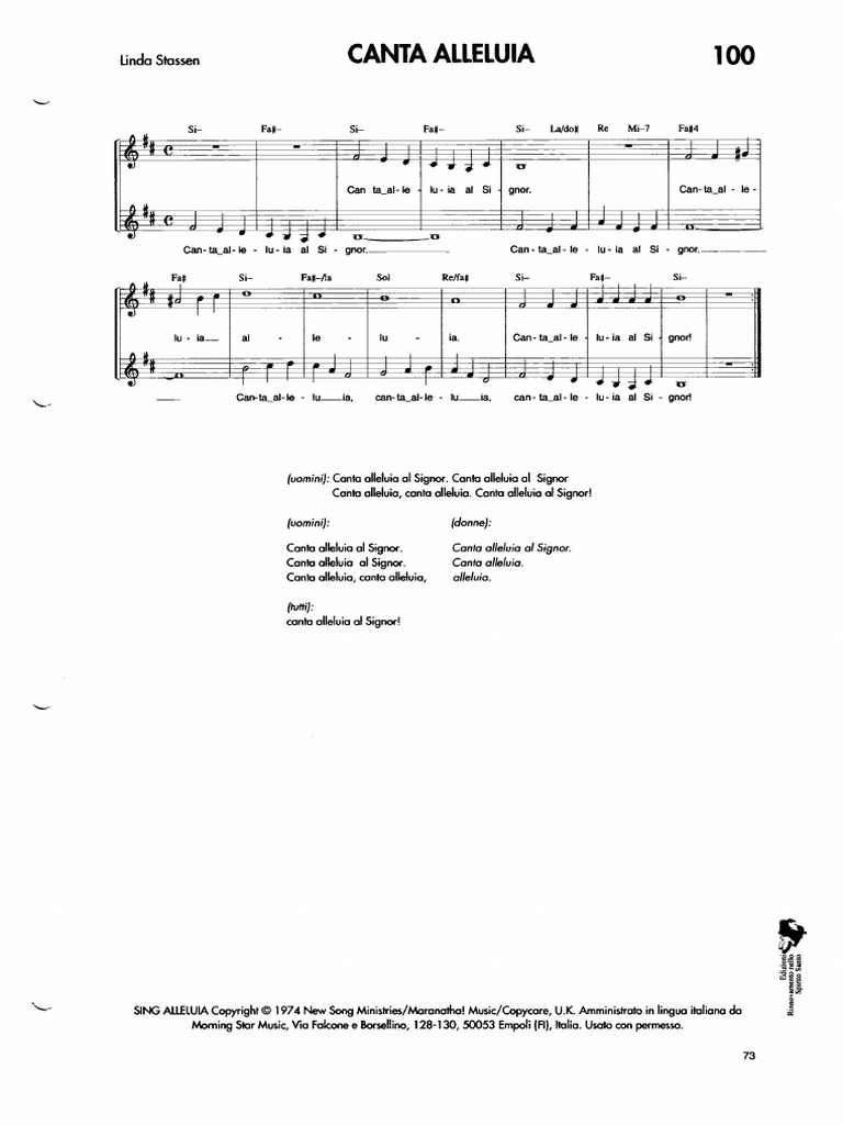Canta Alleluia | PDF