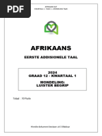 AFRIKAANS FAL Paper 1 Grade 10 June Exams QP | PDF
