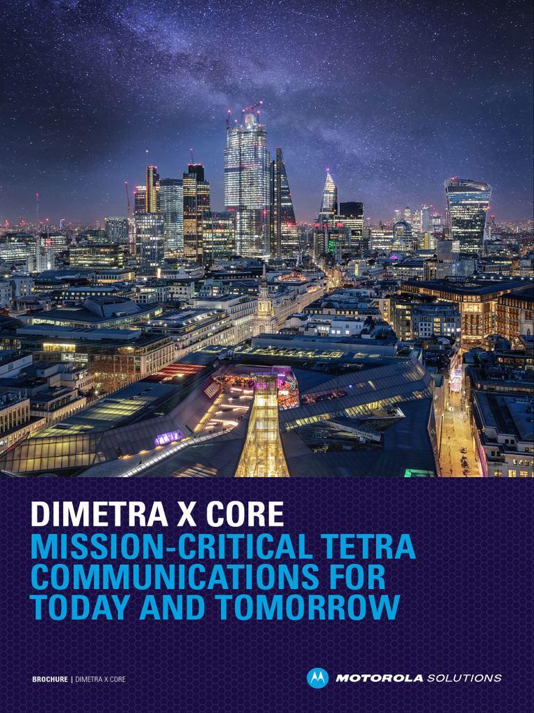 Dimetra X Core Brochure | PDF | Information Security | Computer Network