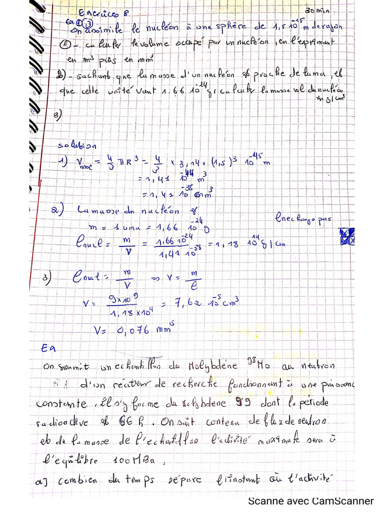 Exercices - Nuc | PDF