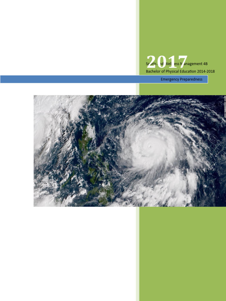 Emergency Preparedness - First Aid | PDF | Tropical Cyclones | Tornadoes