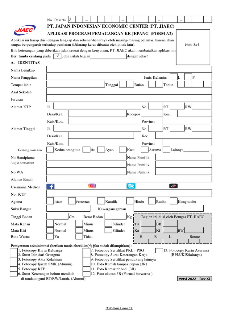 Aplikasi Pemagangan Program A2 | PDF