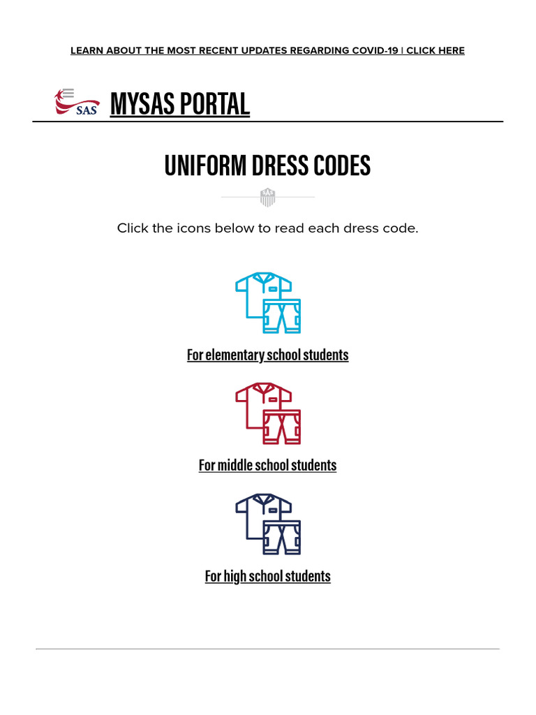 Dress Codes - Singapore American School | PDF | Clothing | Sweater