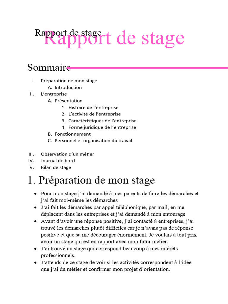 Rapport de Stage | PDF | Business | Comptabilité