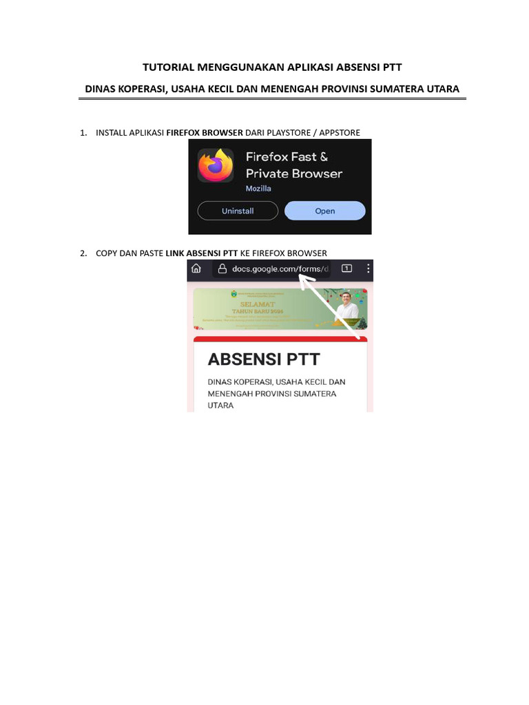 Panduan Absensi PTT Sumut | PDF | Bisnis | Komputer