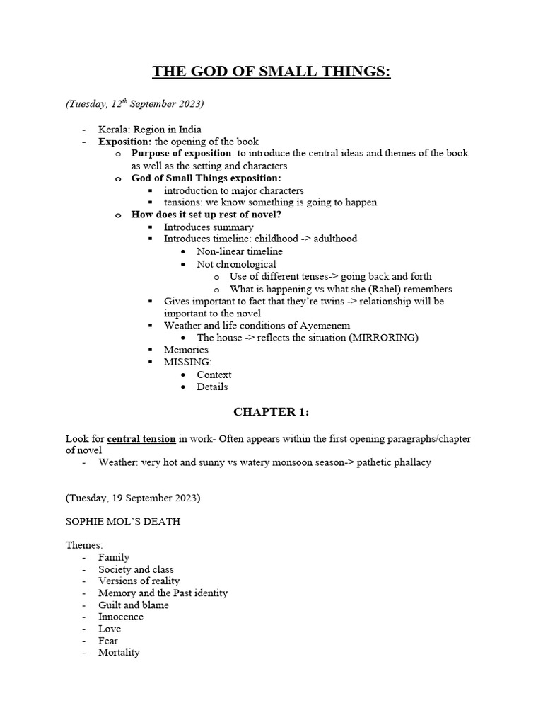 THE GOD OF SMALL THINGS | PDF