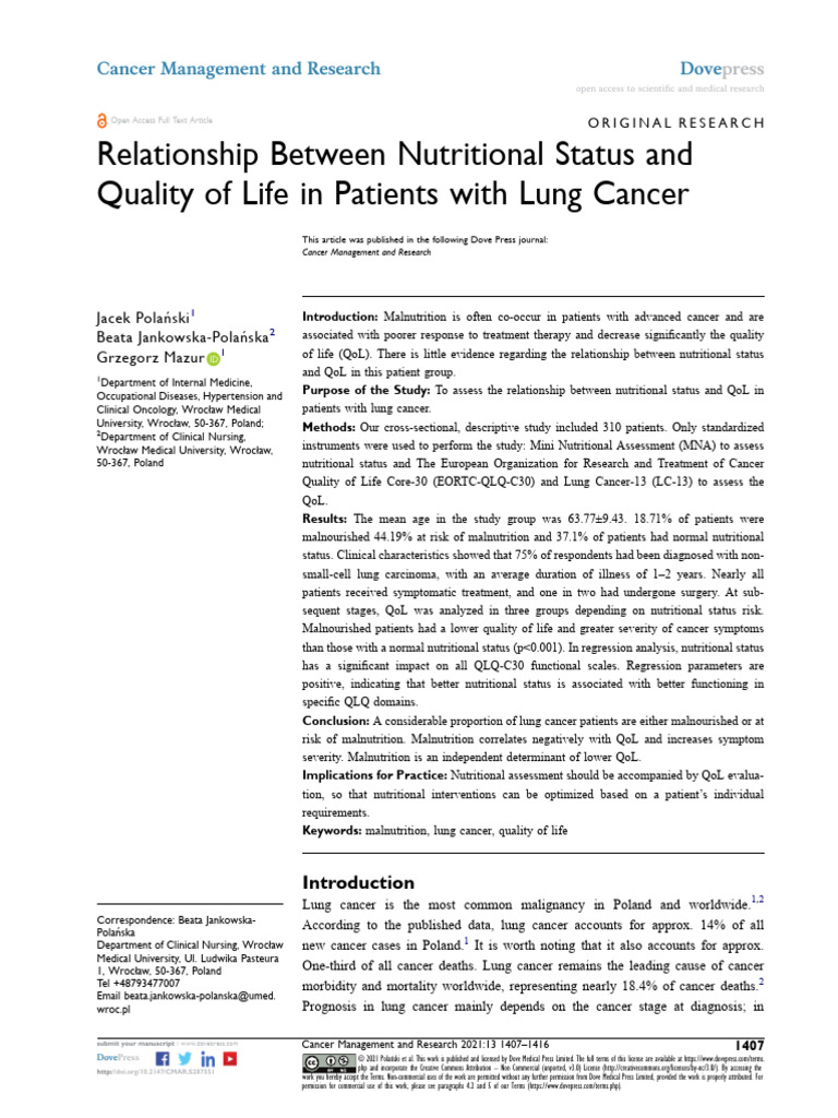 Status Cancer Plamani | PDF | Cancer | Lung Cancer
