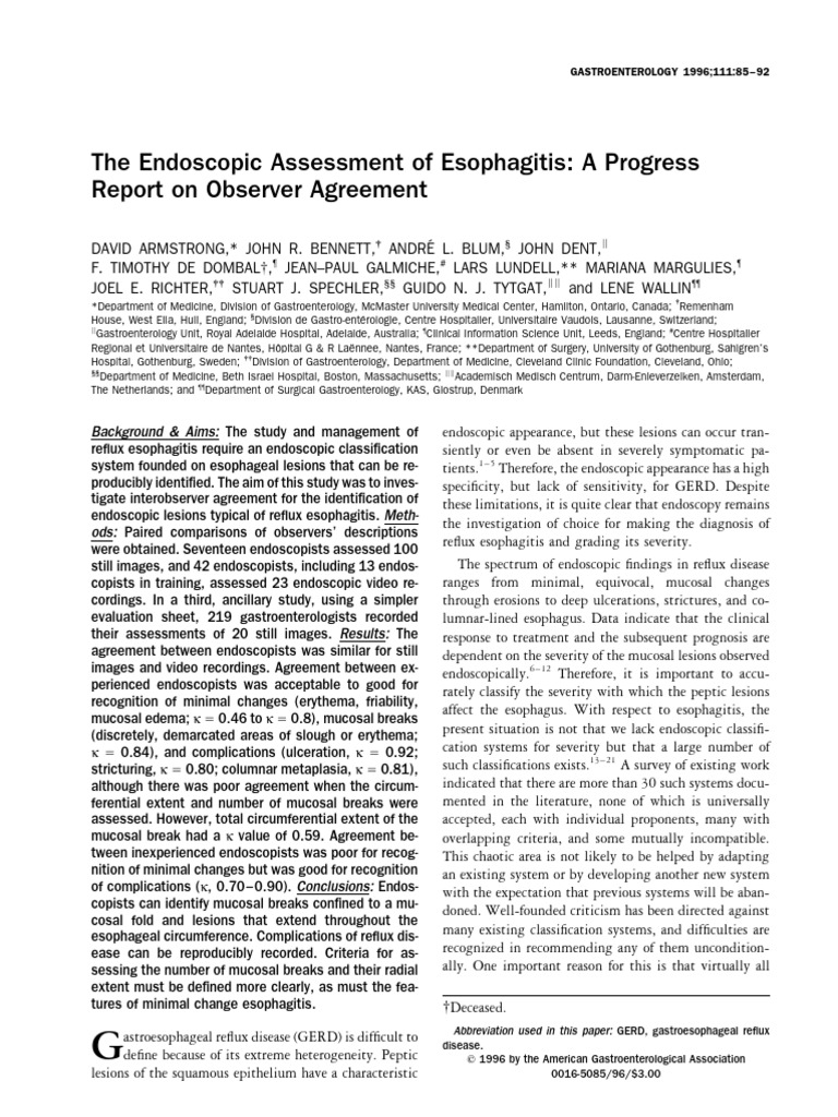 1 La Classification Armstrong Et Al Gastroenterology1996 Pdf