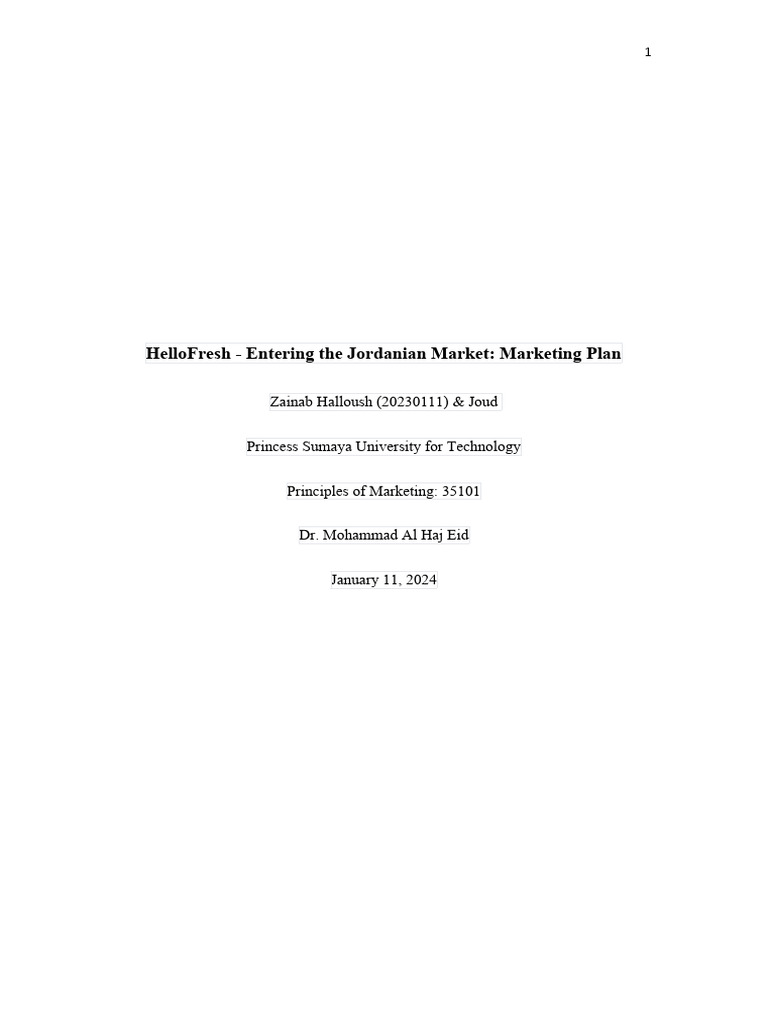 HelloFresh | PDF | Subscription Business Model | Social Media