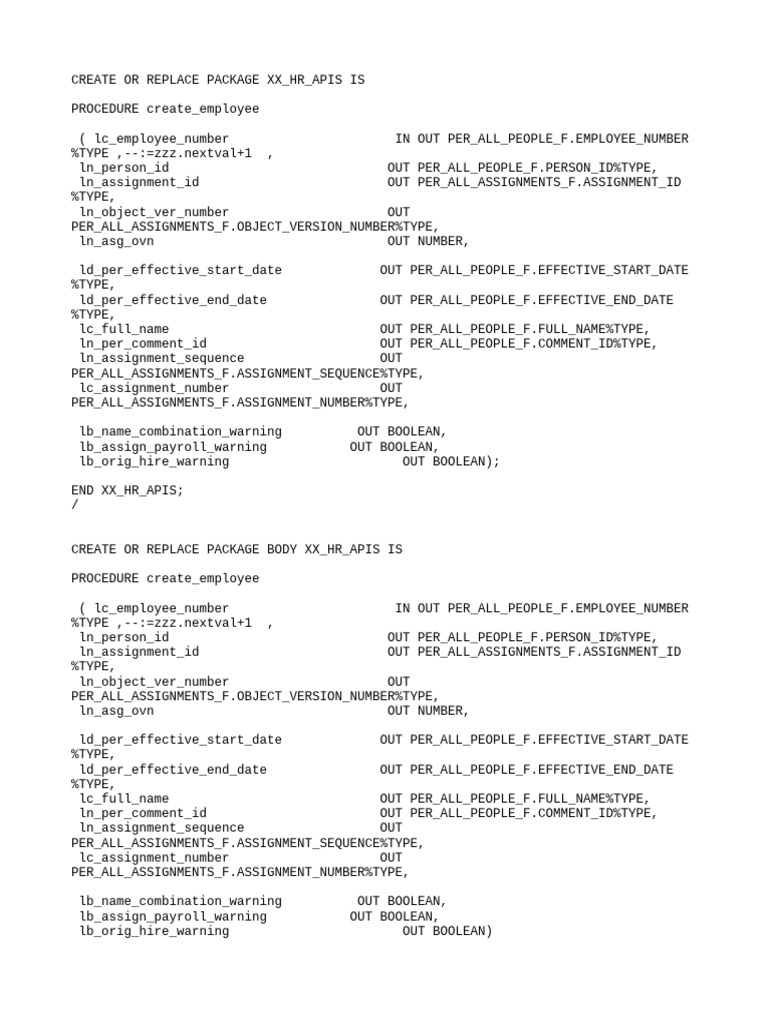 XX HR Apis | PDF | Computer Programming | Computing