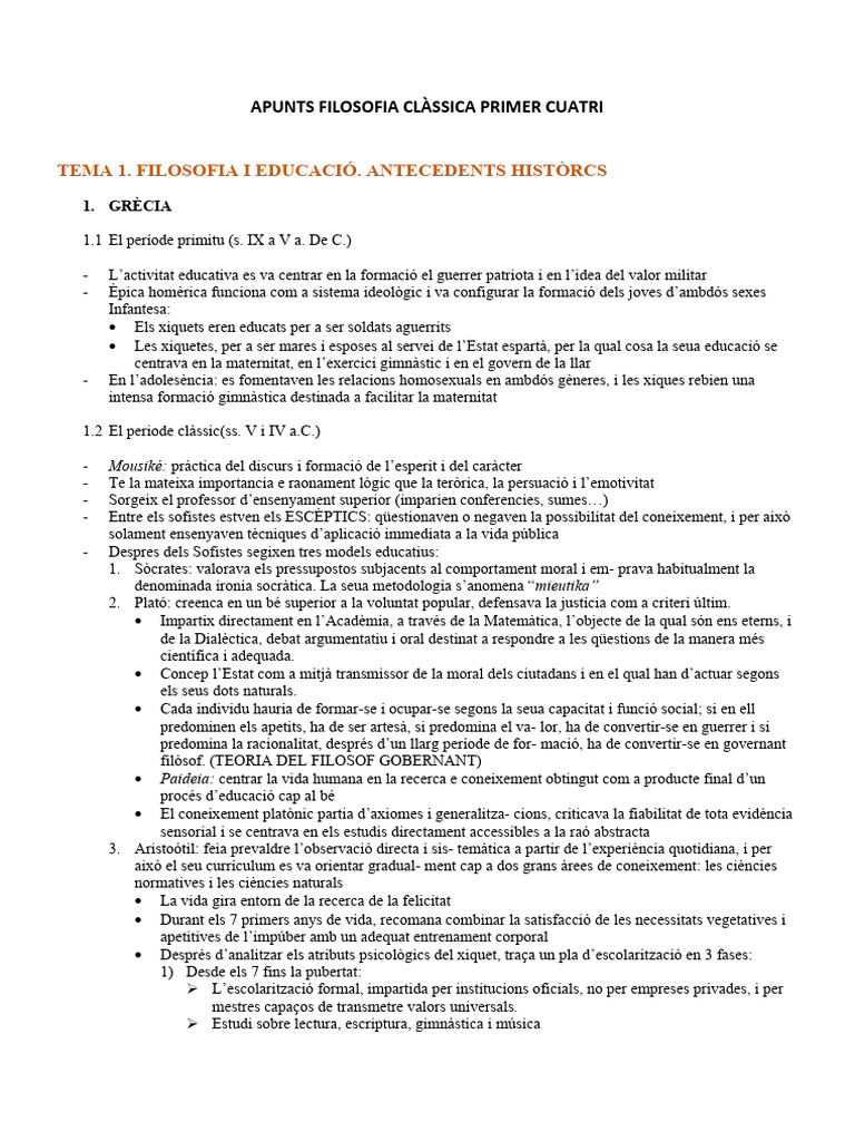 Apunts Primer Cuatri | PDF