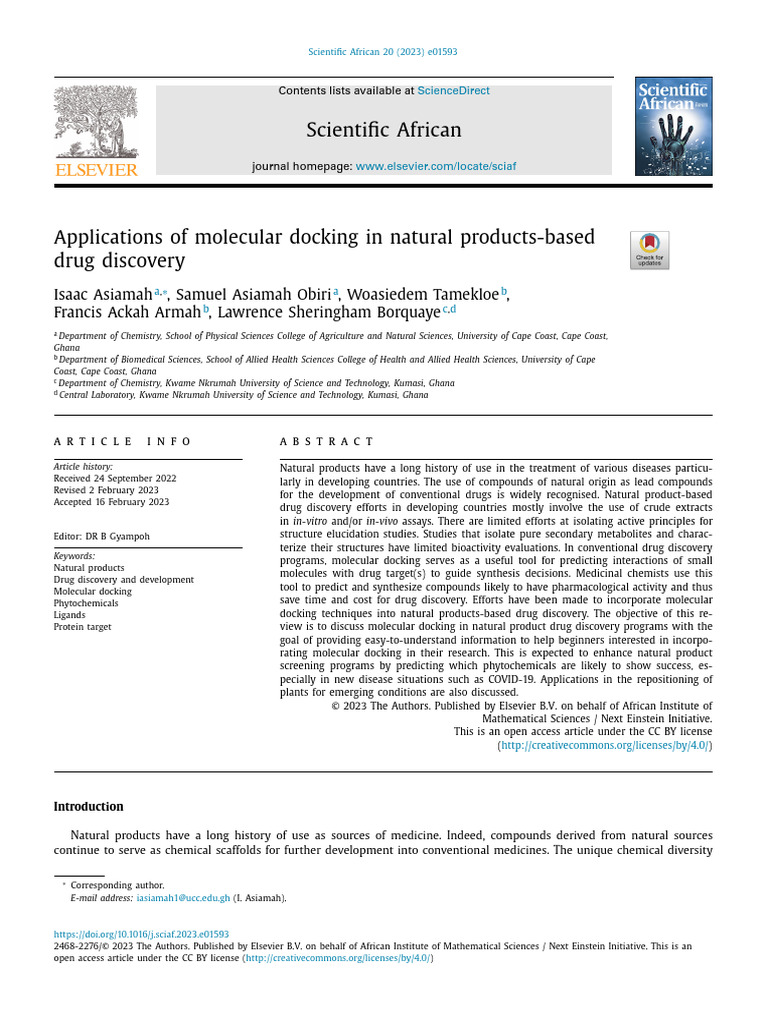 applications | PDF | Docking (Molecular) | Drug Discovery