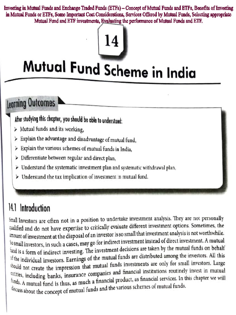 Mutual Fund | PDF | Investment Fund | Mutual Funds