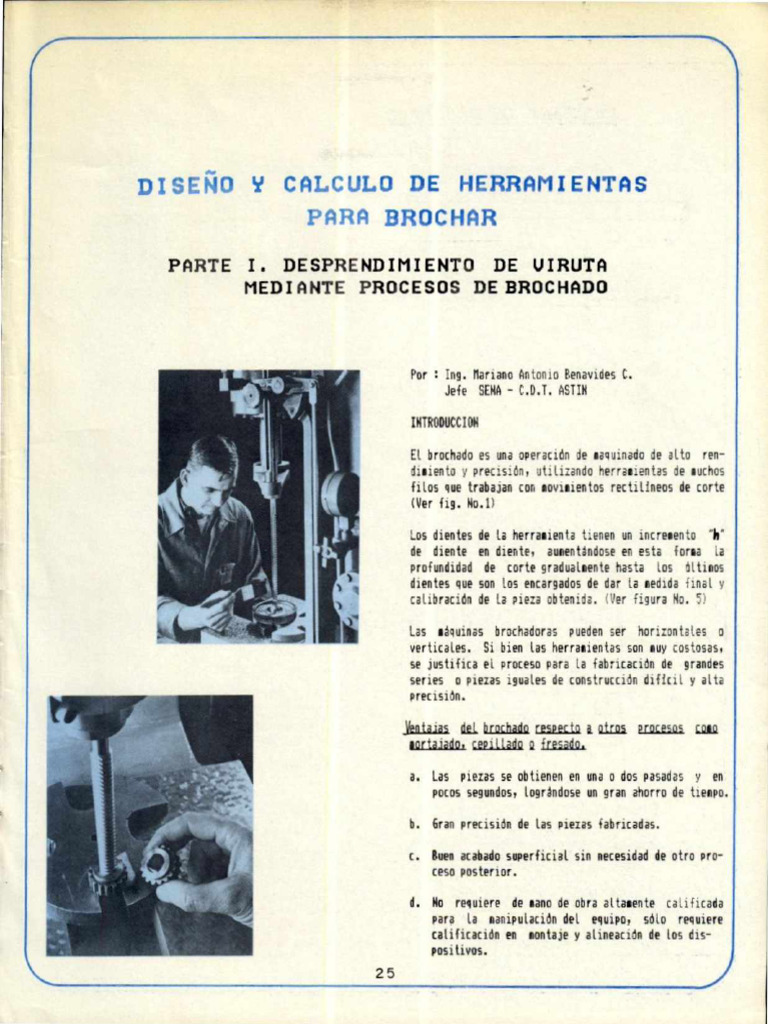 Diseno y Calculo de Herramientas para Brochar Part | PDF