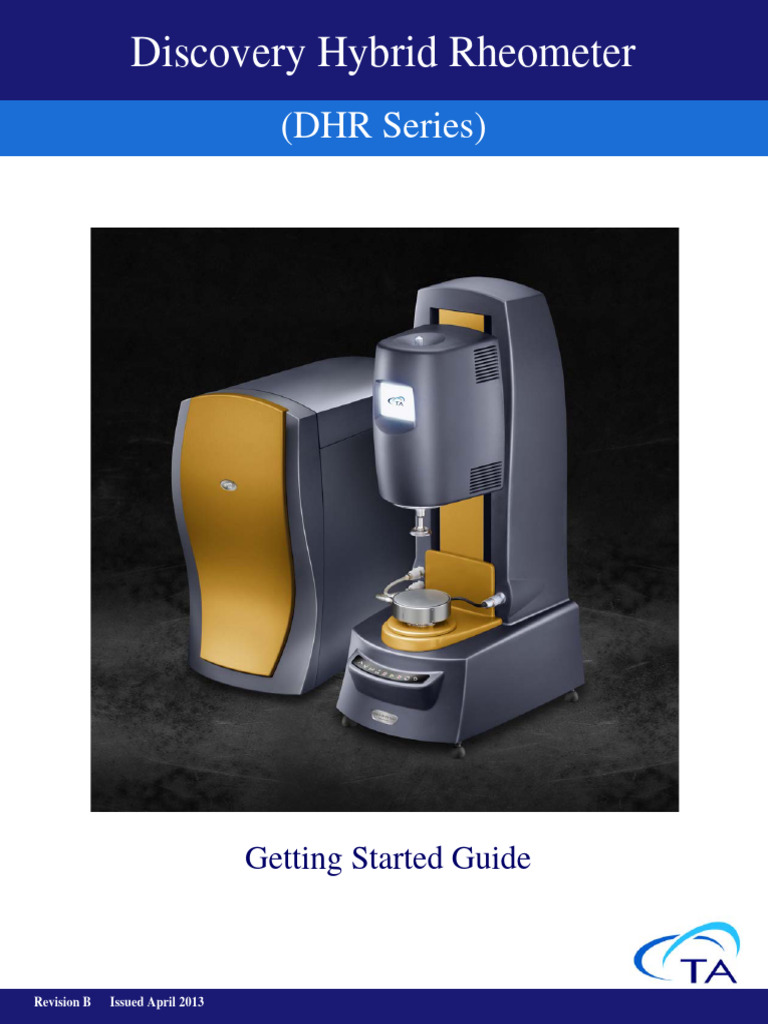 2013TA DHRGettingStartedGuide | PDF | Rheology | Electric Motor