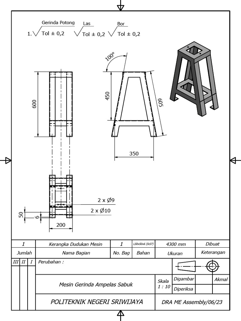 Gamtek Kerangka Dudukan | PDF