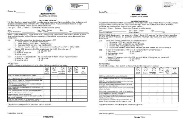 Client Satisfaction Measurement | PDF