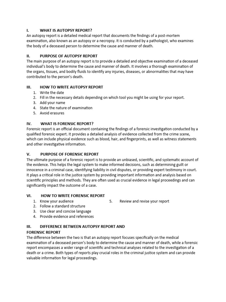 Forensic/autopsy | PDF | Autopsy | Forensic Science