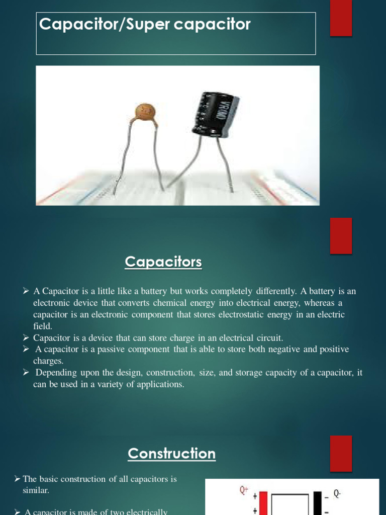 Capacitor/Super Capacitor | PDF | Capacitor | Materials Science