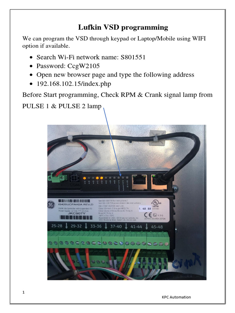 Lufkin VSD Programing2 | Download Free PDF | Relay | Automation