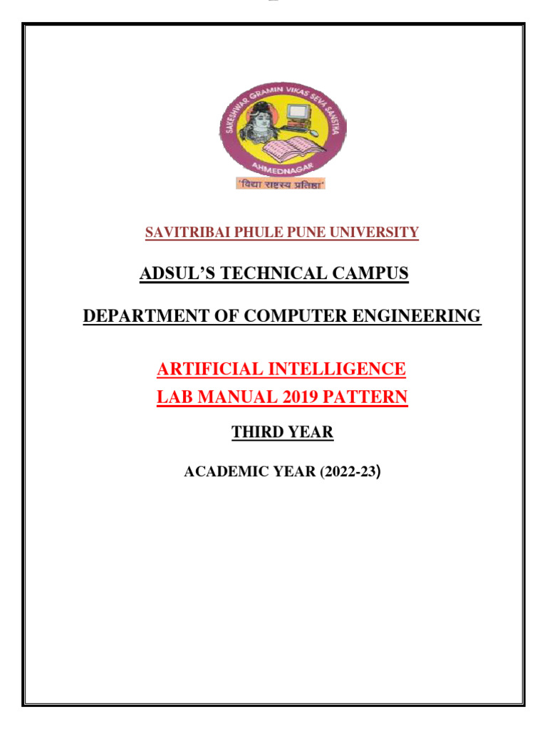 Ai Lab Manual Pdf Mathematical Concepts Mathematical Logic