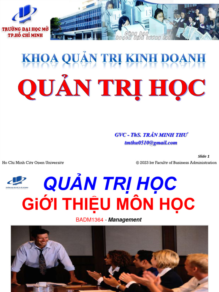 QTH Chương 1 | PDF