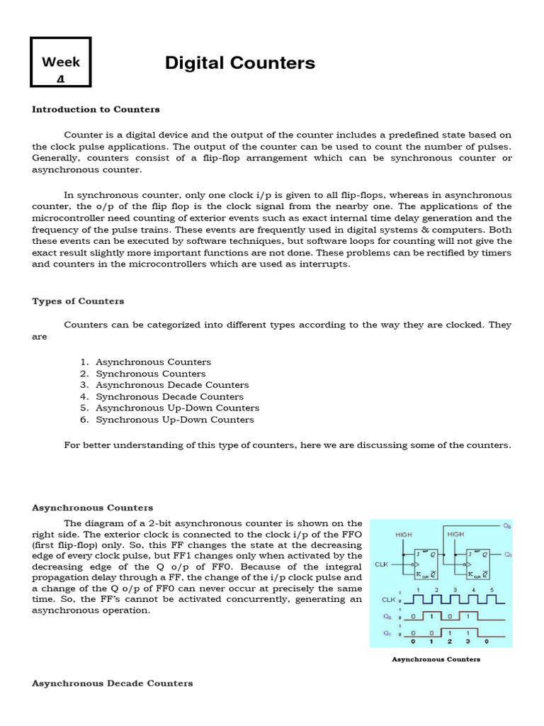 Digital Counters | PDF