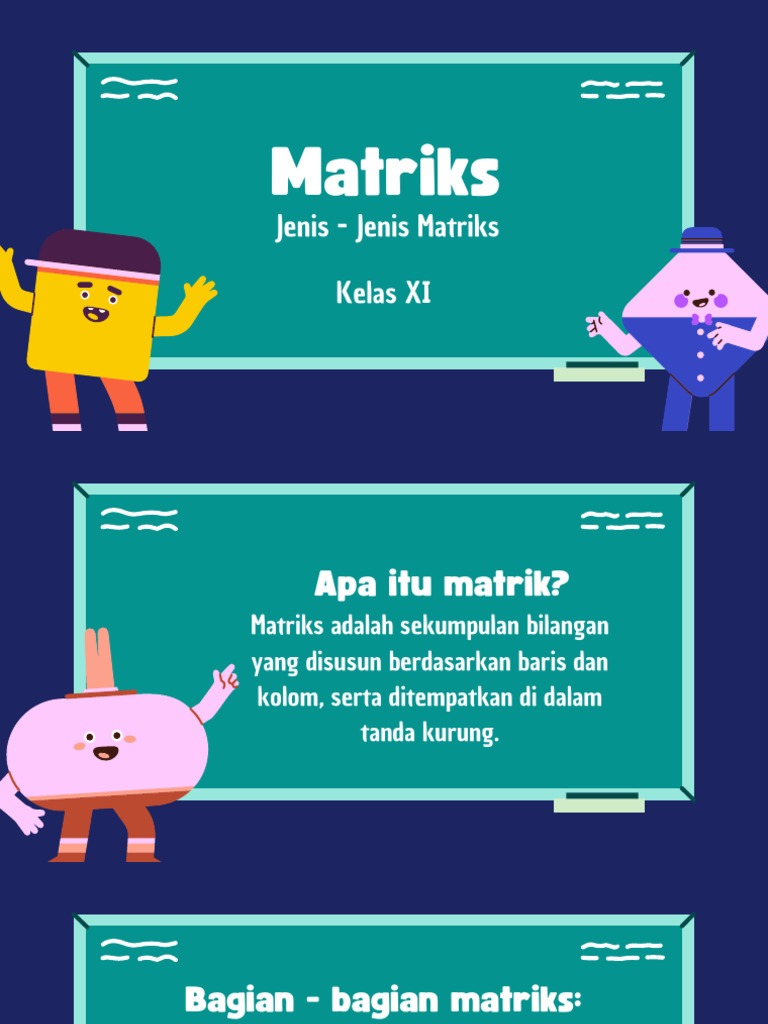 Jenis - Jenis Matriks Kelas Xi | PDF