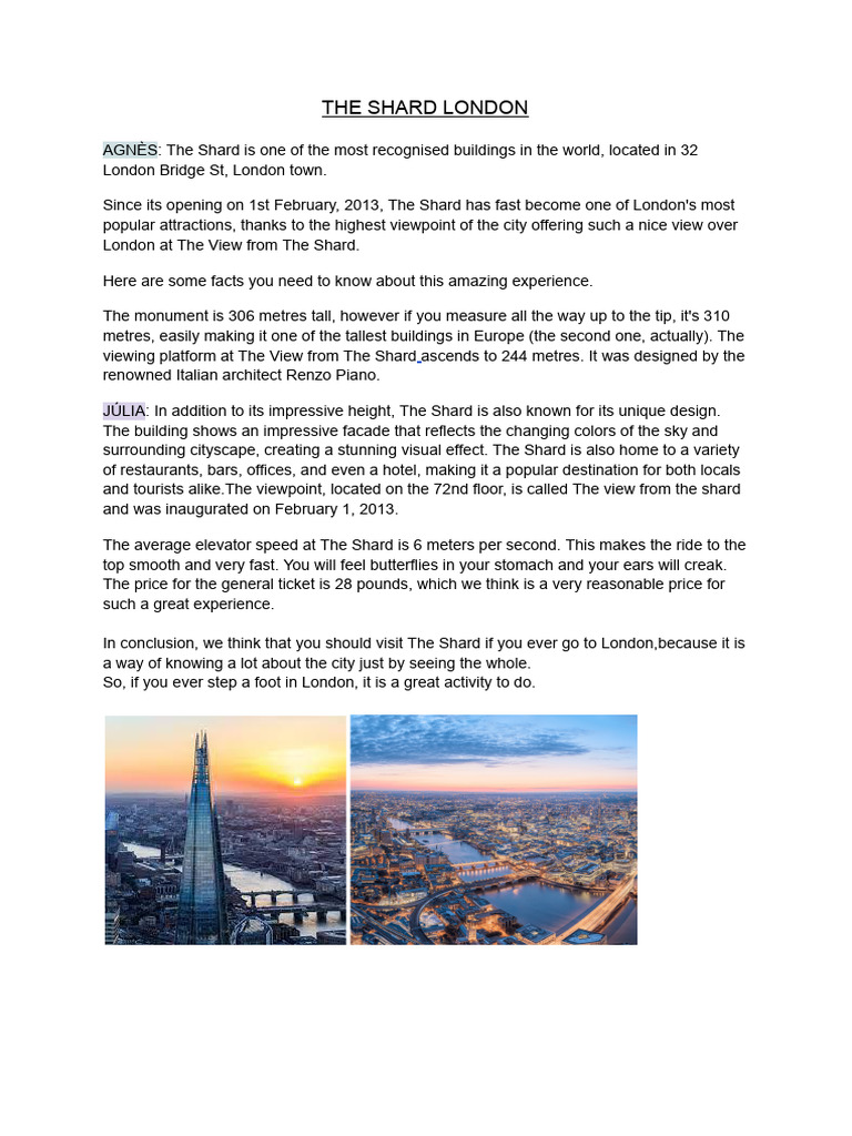 THE SHARD LONDON | PDF