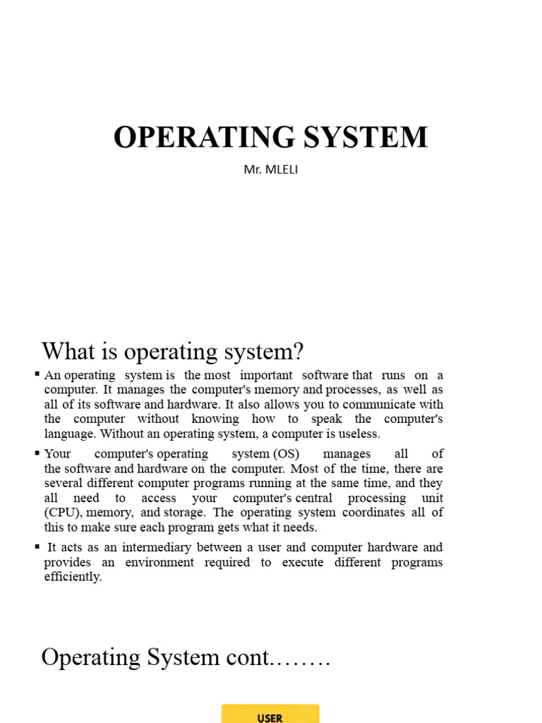 Operating System | Download Free PDF | Operating System | Process (Computing)