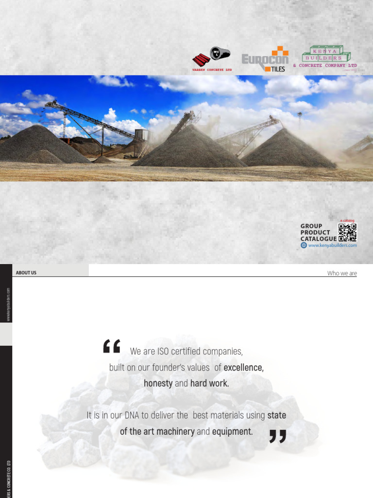 Kenya Builders Group E-Catalog v.10.1 M 2 | PDF | Concrete | Construction Aggregate