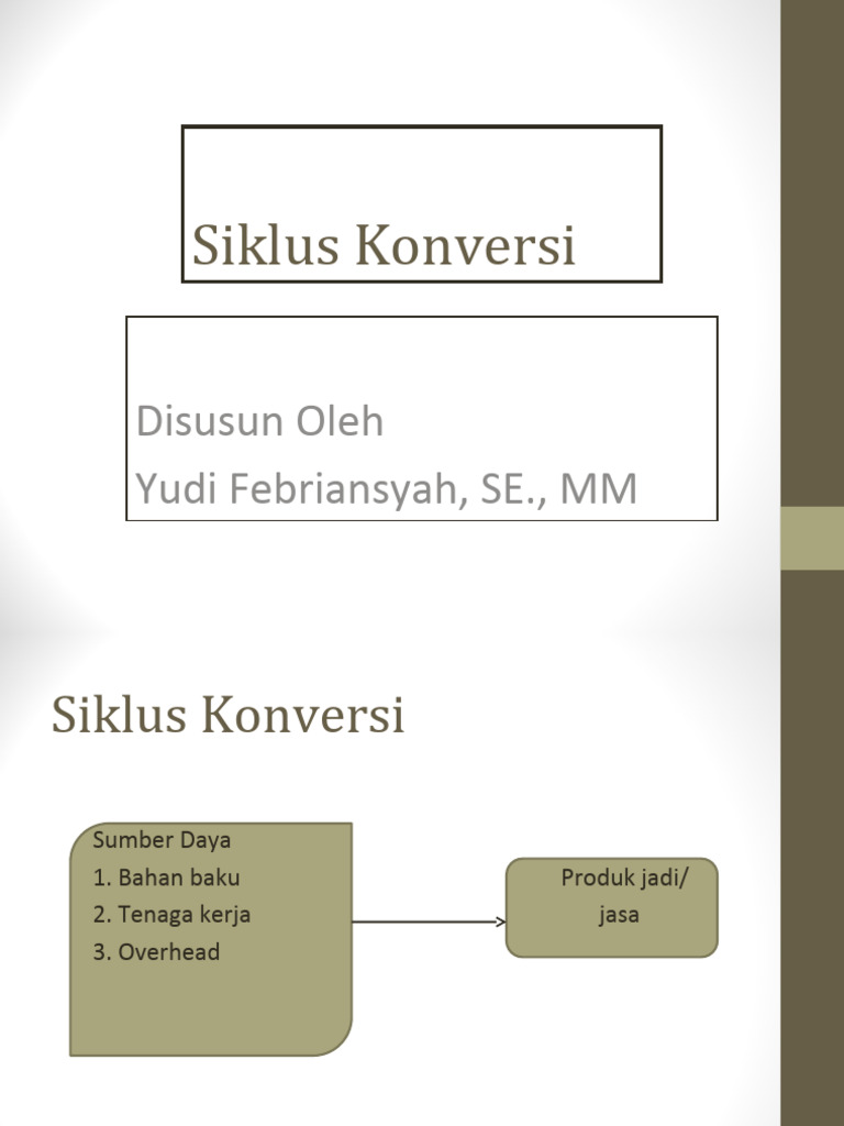 P8 Siklus Konversi | PDF