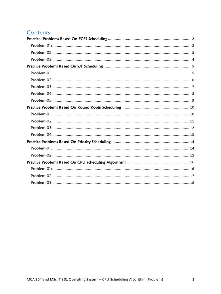 CPU Scheduling Problem | PDF | Scheduling (Computing) | Information ... CPU Scheduling Problem | PDF | Scheduling (Computing) | Information ...