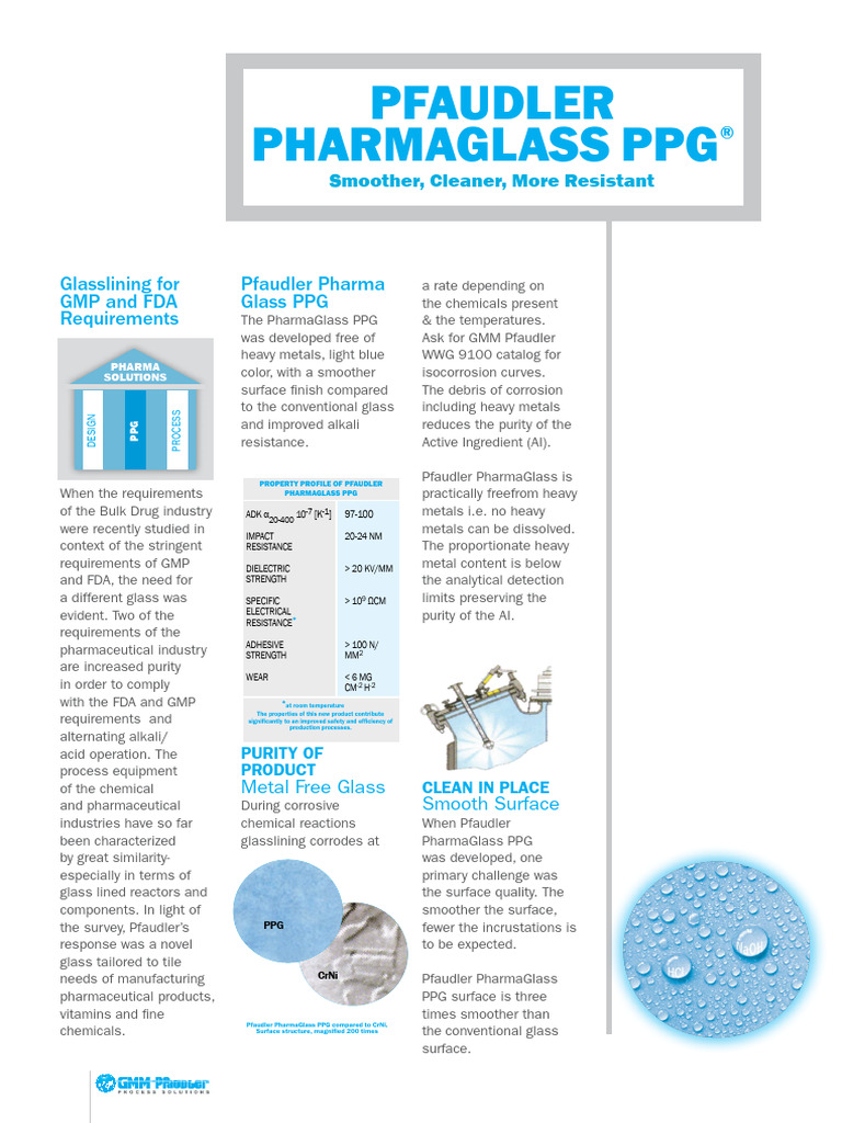Pharmaglass PPG - Glass | PDF | Glasses | Metals