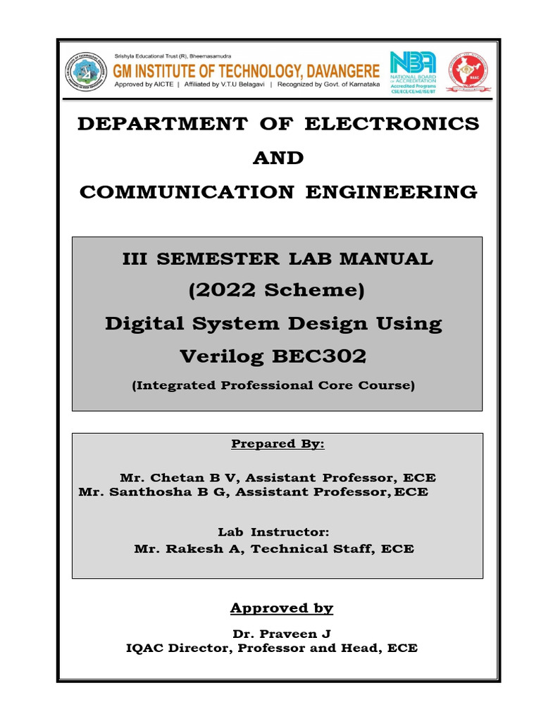 Updated - DSDV - BEC302 - LAB MANUAL123 | PDF | Engineering ...