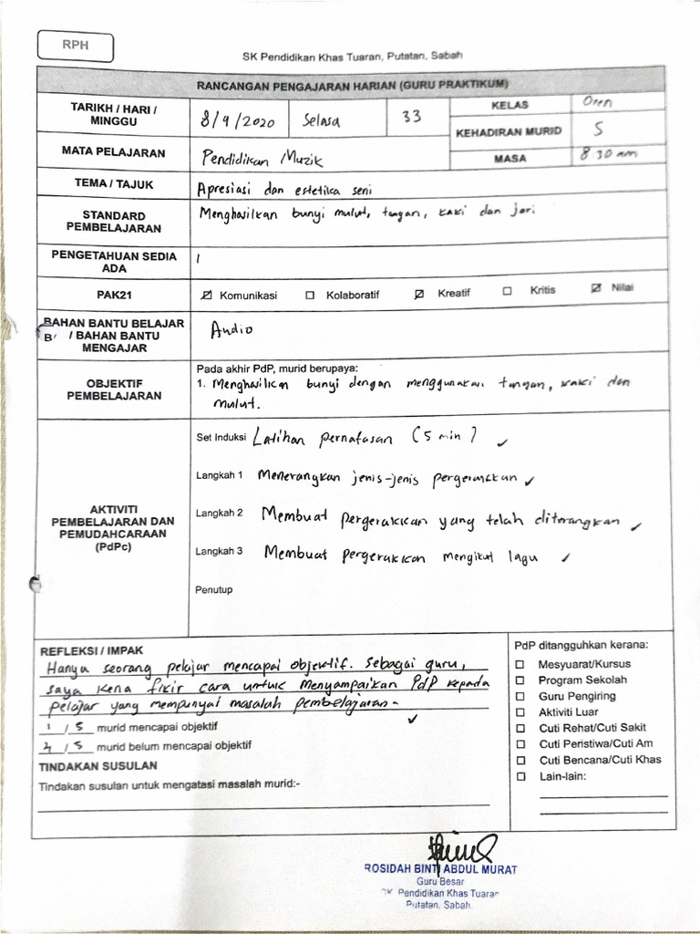 RPH Sebelum PKPB | PDF