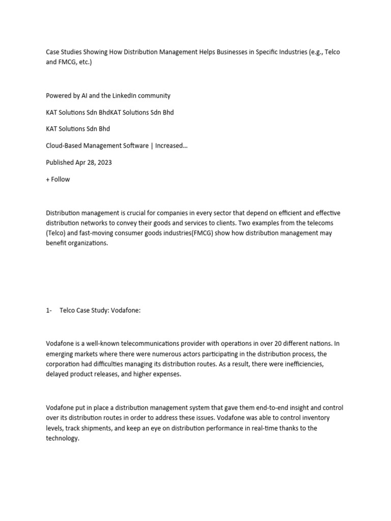 Case Studies SH-WPS Office | Download Free PDF | Supply Chain | Supply Chain Management