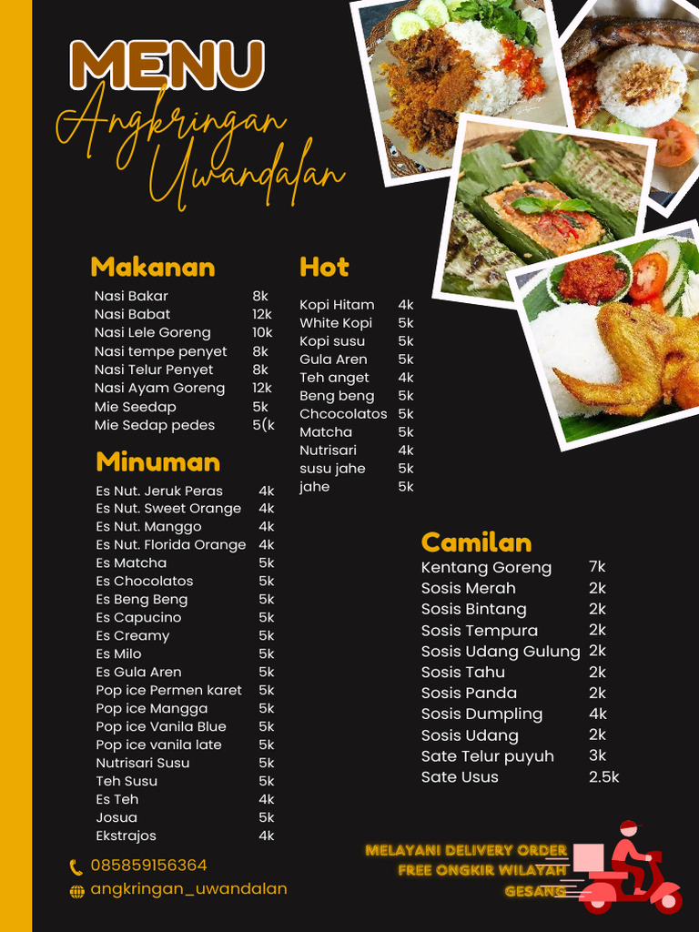Hitam Kuning Elegan Menu Kedai Mie Dan Camilan - 20231123 - 223213 ...