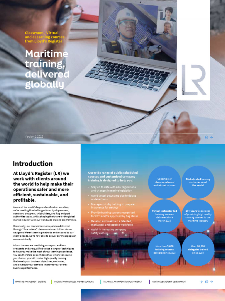 Maritime Training Portfolio 2023 | PDF