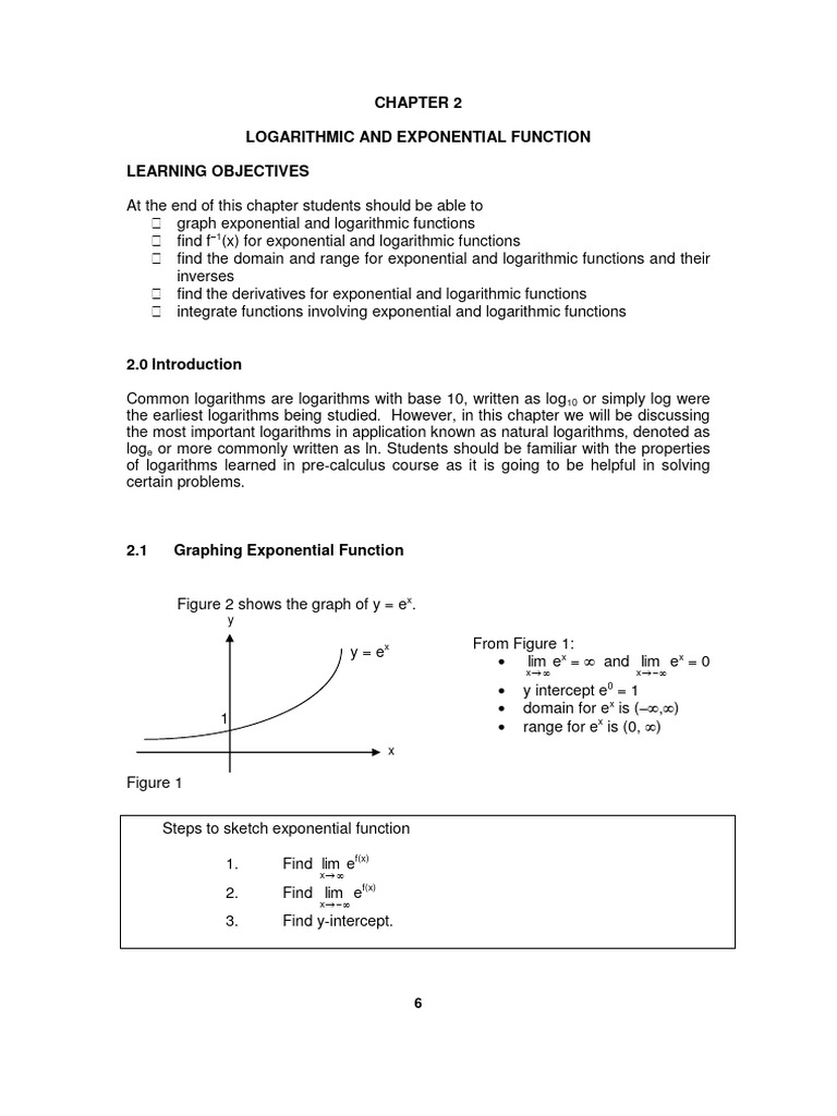 Logarithmic & Exponential Functions | PDF | Function (Mathematics) | Logarithm