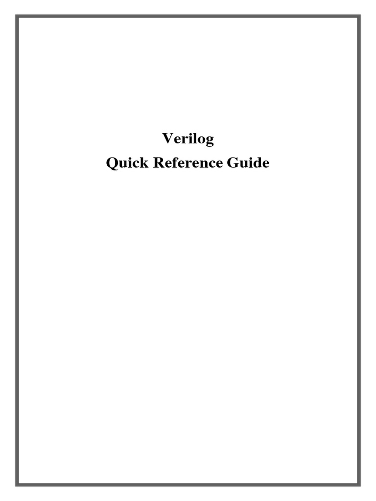 Aimp Verilog Refrence | PDF