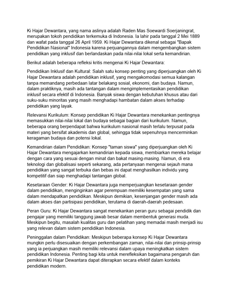 Ki Hajar Dewantara | PDF