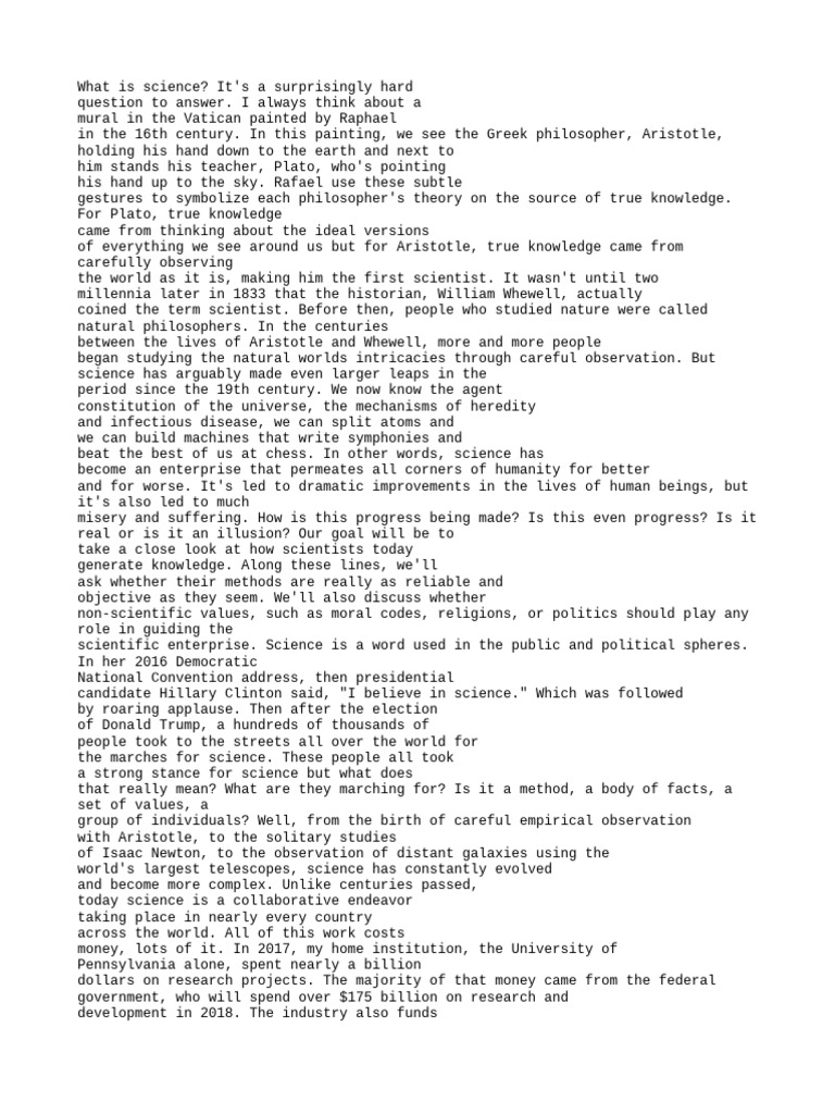 Lectures Script. Psychology. P. 5 | PDF | Science | Scientist