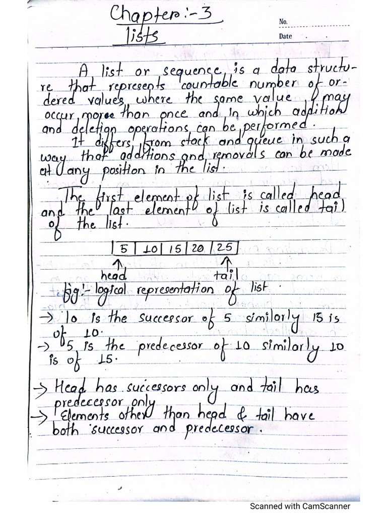 Chapter 3 Lists | PDF Chapter 3 Lists | PDF