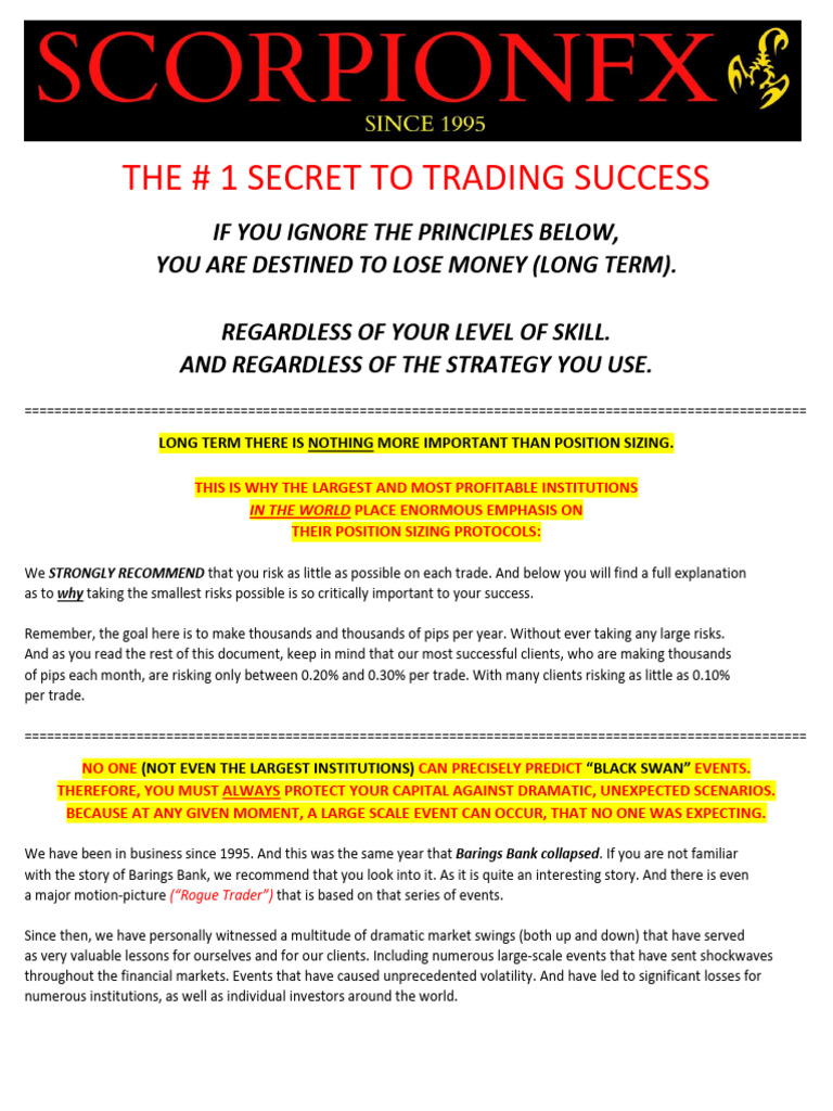 Position Sizing: Key to Trading Success | PDF | Long Term Capital Management | Economies