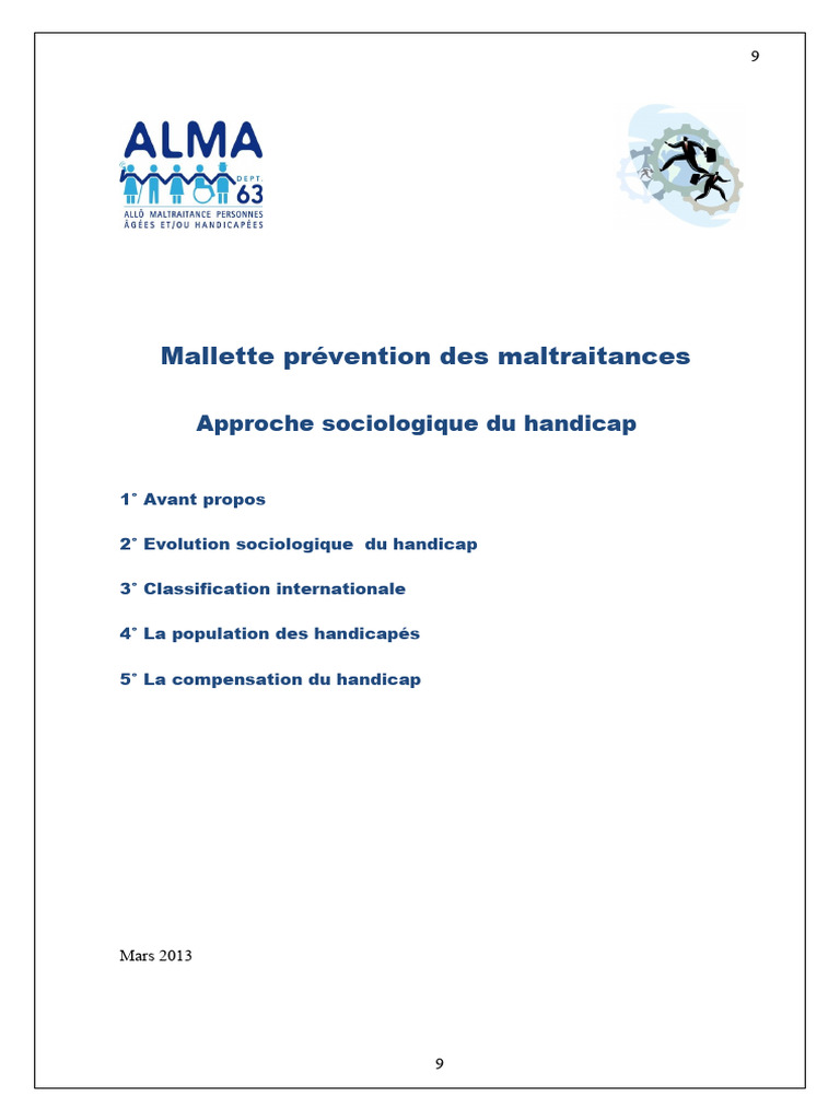 Évolution du Handicap en France | PDF | Invalidité | Handicap mental